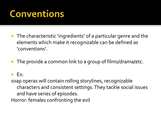 Media Forms and Conventions | PPTX