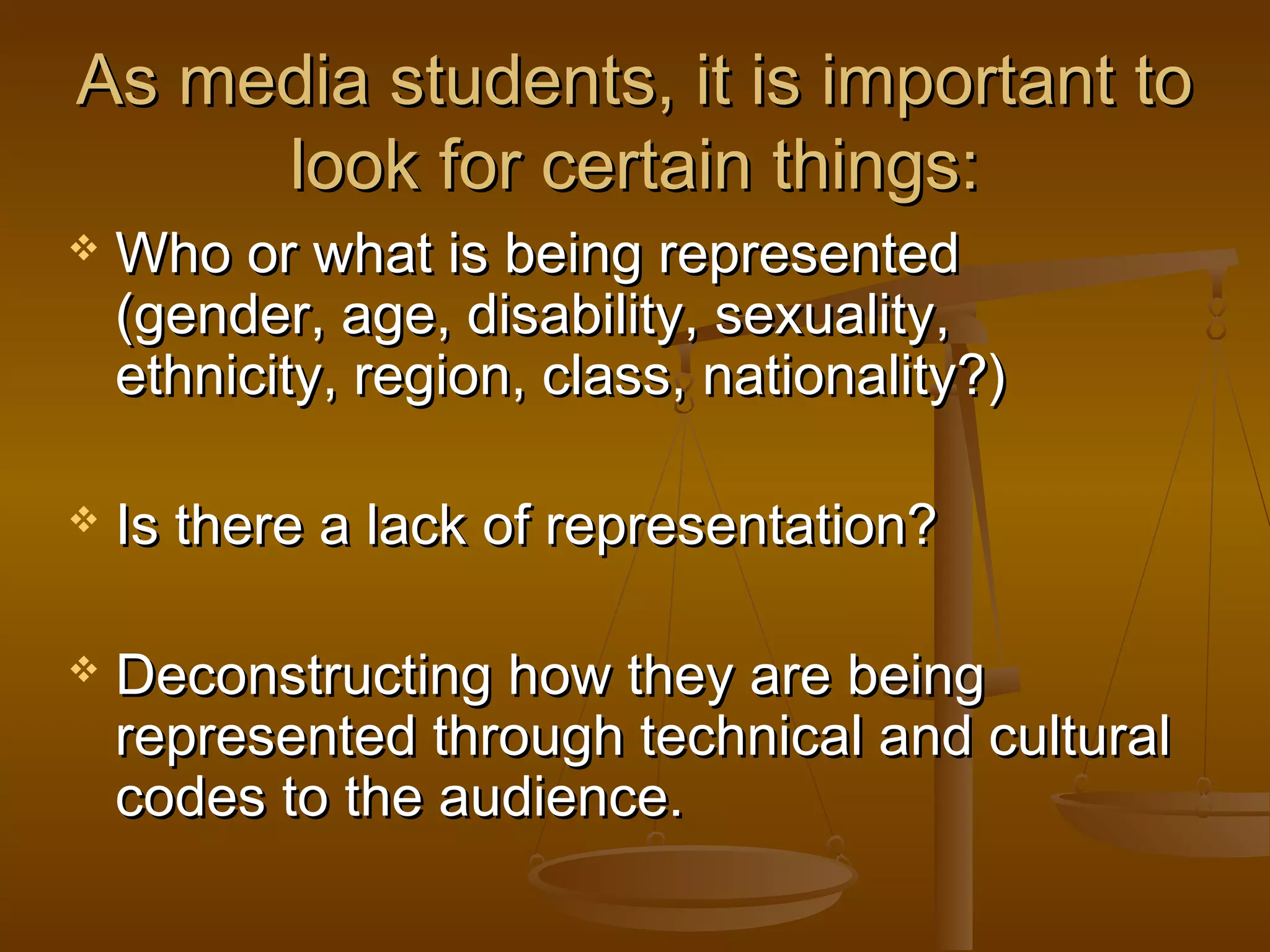 Media gcse-representation | PPT
