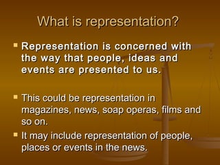 Media gcse-representation | PPT