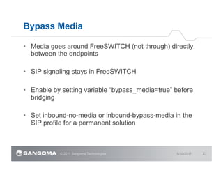 Media Handling in FreeSWITCH | PDF