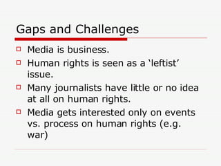 Media and Human RIghts Education | PPT