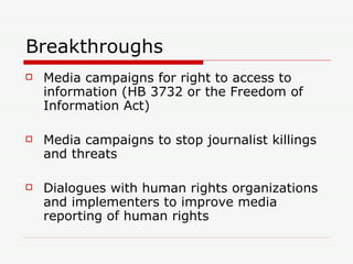 Media and Human RIghts Education | PPT