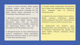 Media-Literacy PowerPoint presentation pptx | PPTX | Social Networking ...