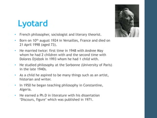 Lyotard | PPTX