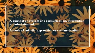 How media narrative works? | PPTX