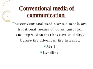 Media Of Communication | PPT