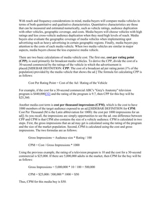 Media Planning Explained | DOCX