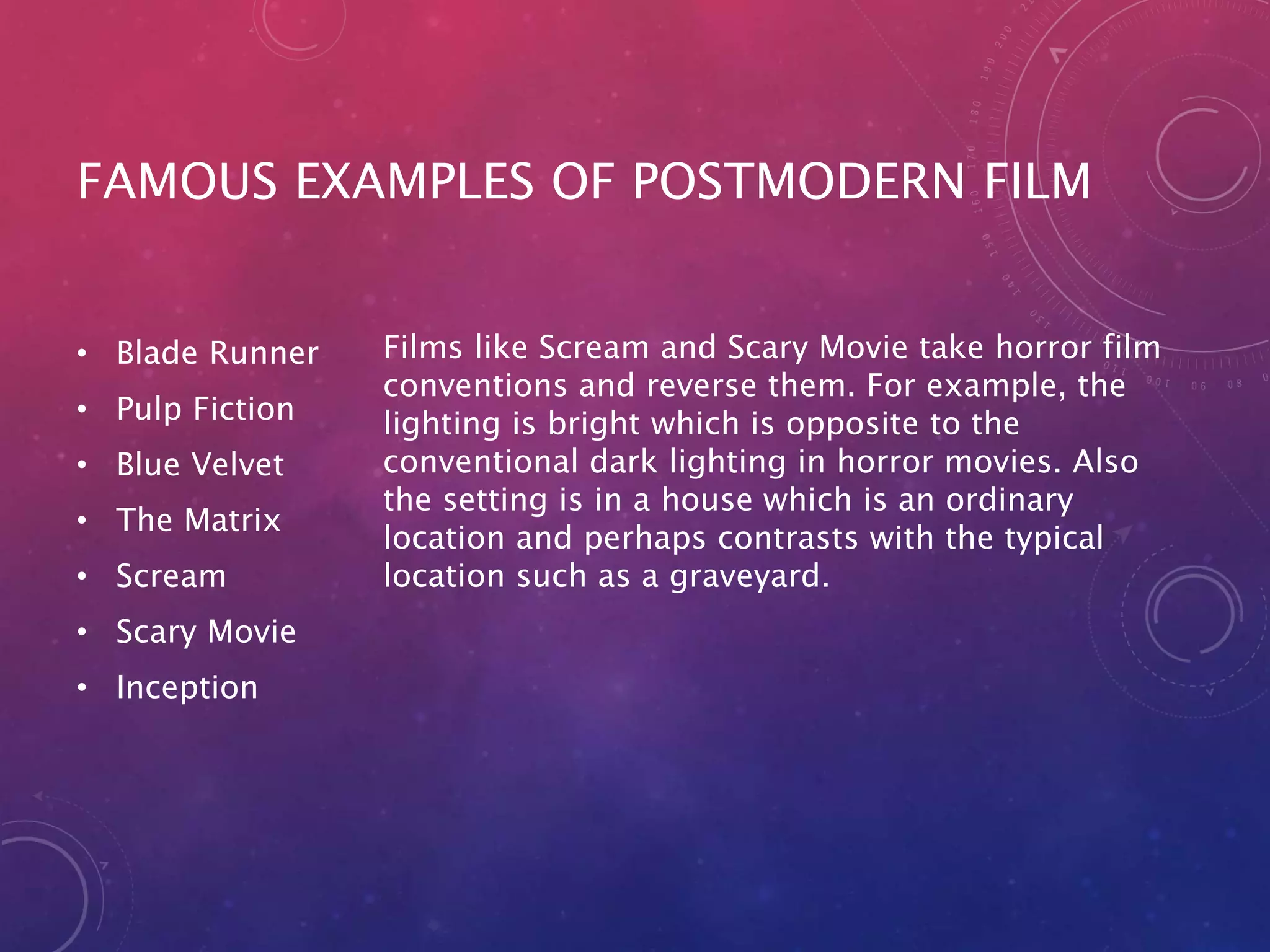 Postmodern film | PPT
