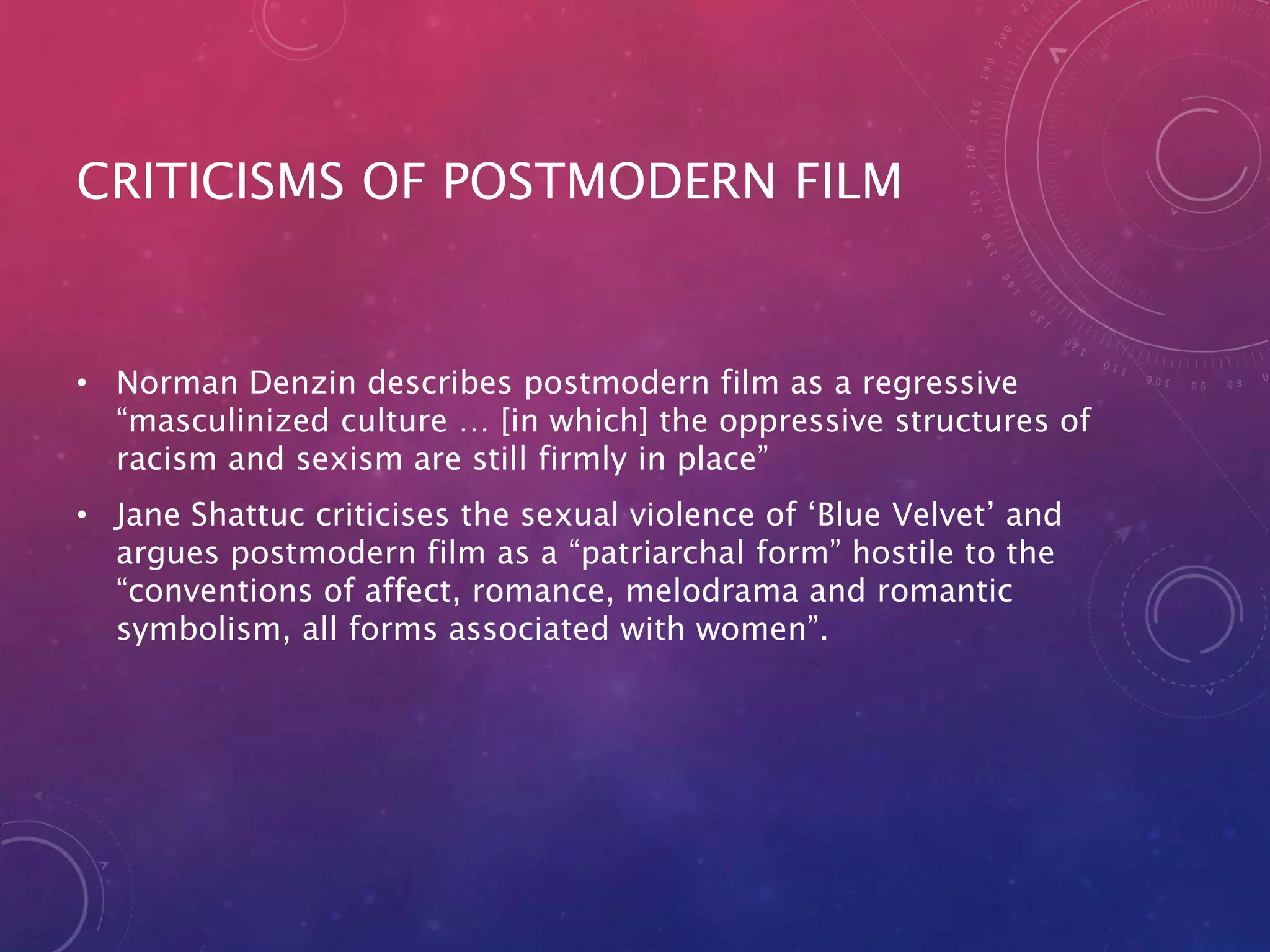 Postmodern film | PPT
