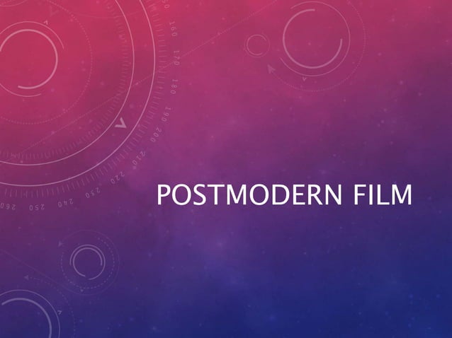 Postmodern film | PPT