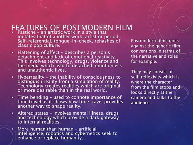 Postmodern film | PPT