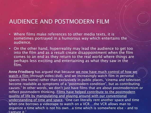 Postmodern film | PPT