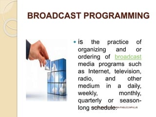 Media programming and production | PPT