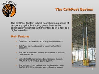 Roof lifting...the clear solution to the clear height problem | PPS