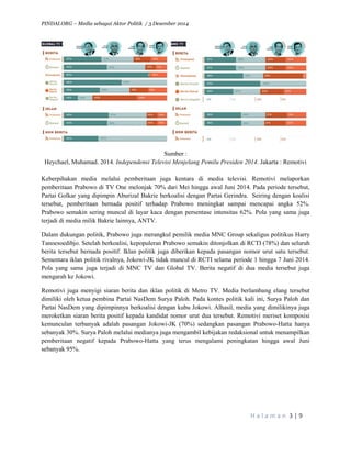 Media Sebagai Aktor Politik | PDF