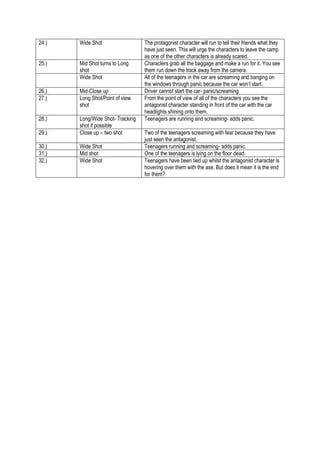 Media- Shot List Template | DOCX | Racing Video Games | Video Game Genres