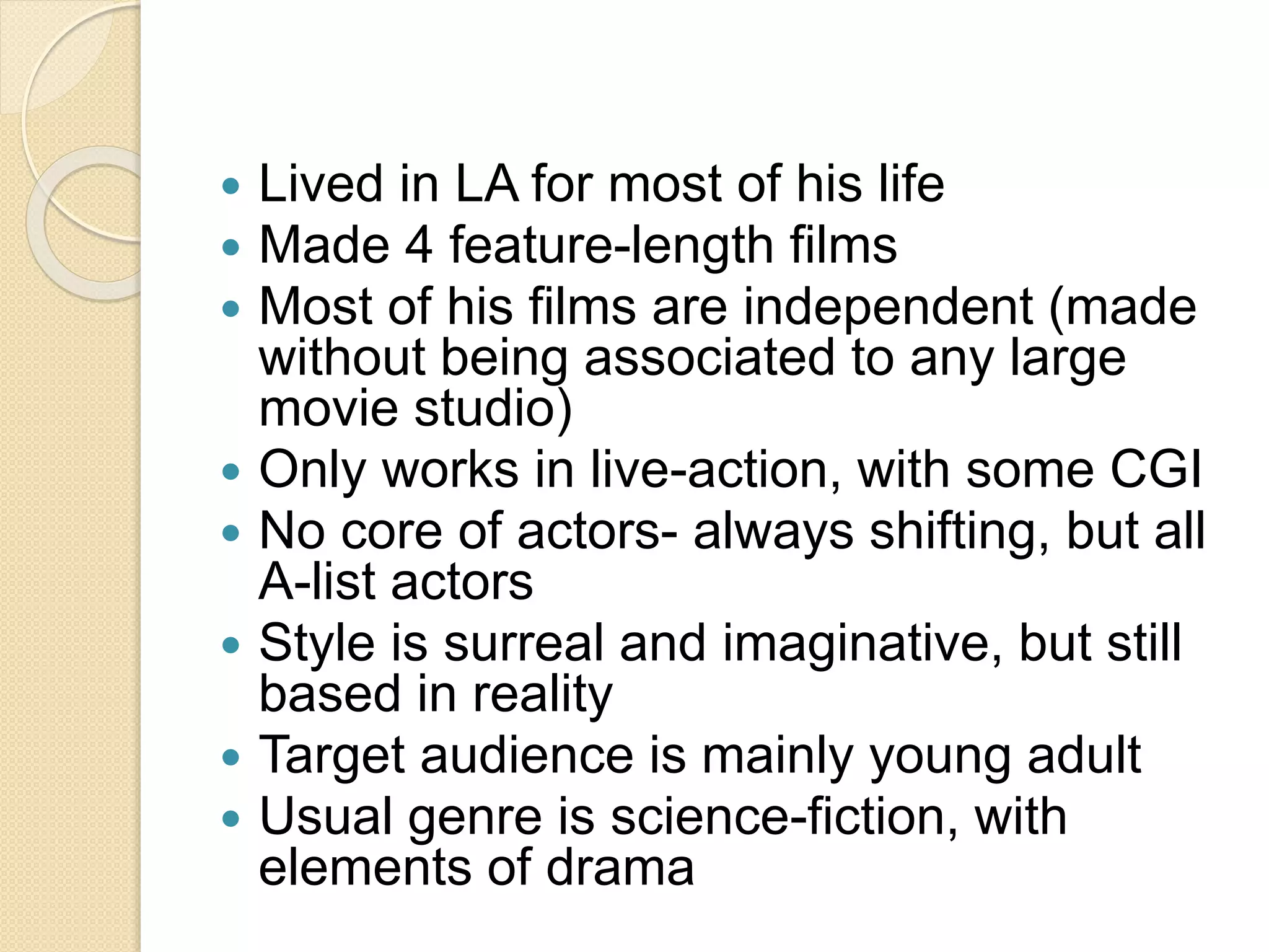 Spike Jonze presentation | PPTX