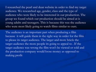 Media task 3 | PPT | Video Production | Content Production