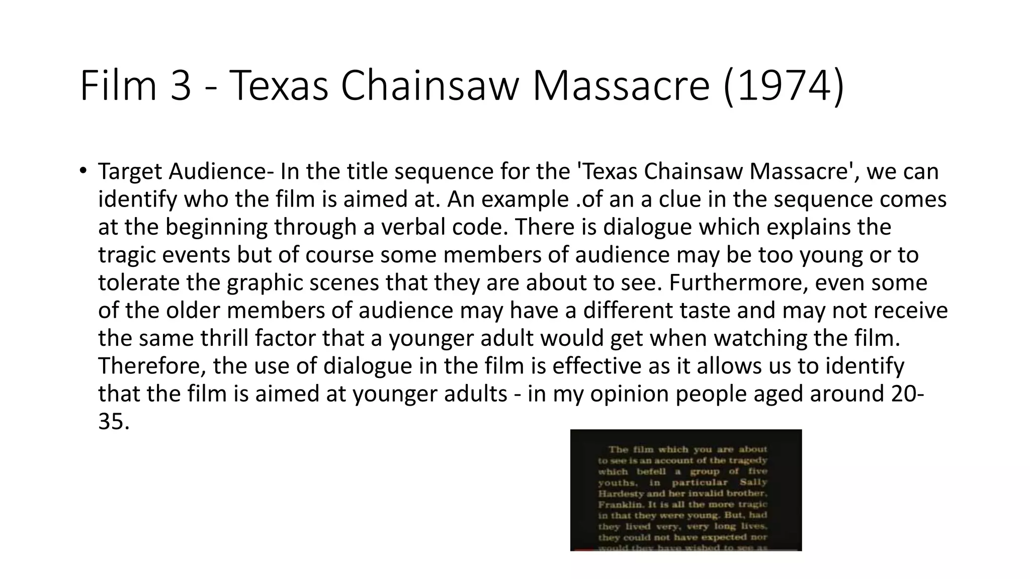 Media title sequence analysis | PPT