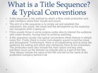 Media title sequence presentation | PPTX