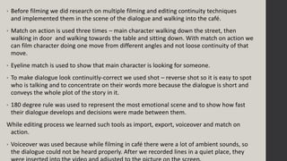 Preliminary task 2 - Video continuity task | PPT