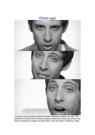 Andrew Goodwins theory- Example Stay awake. | PDF