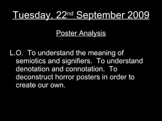 M E D I A Semiotics Posters | PPT