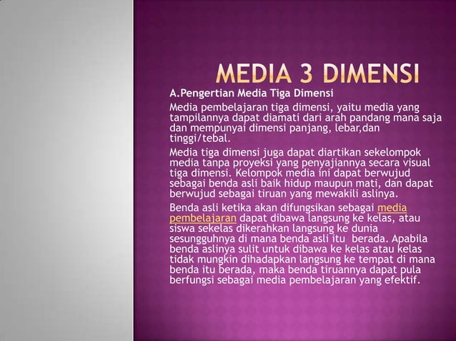 Media 2,3 dimensi dan lingkungan | PPT