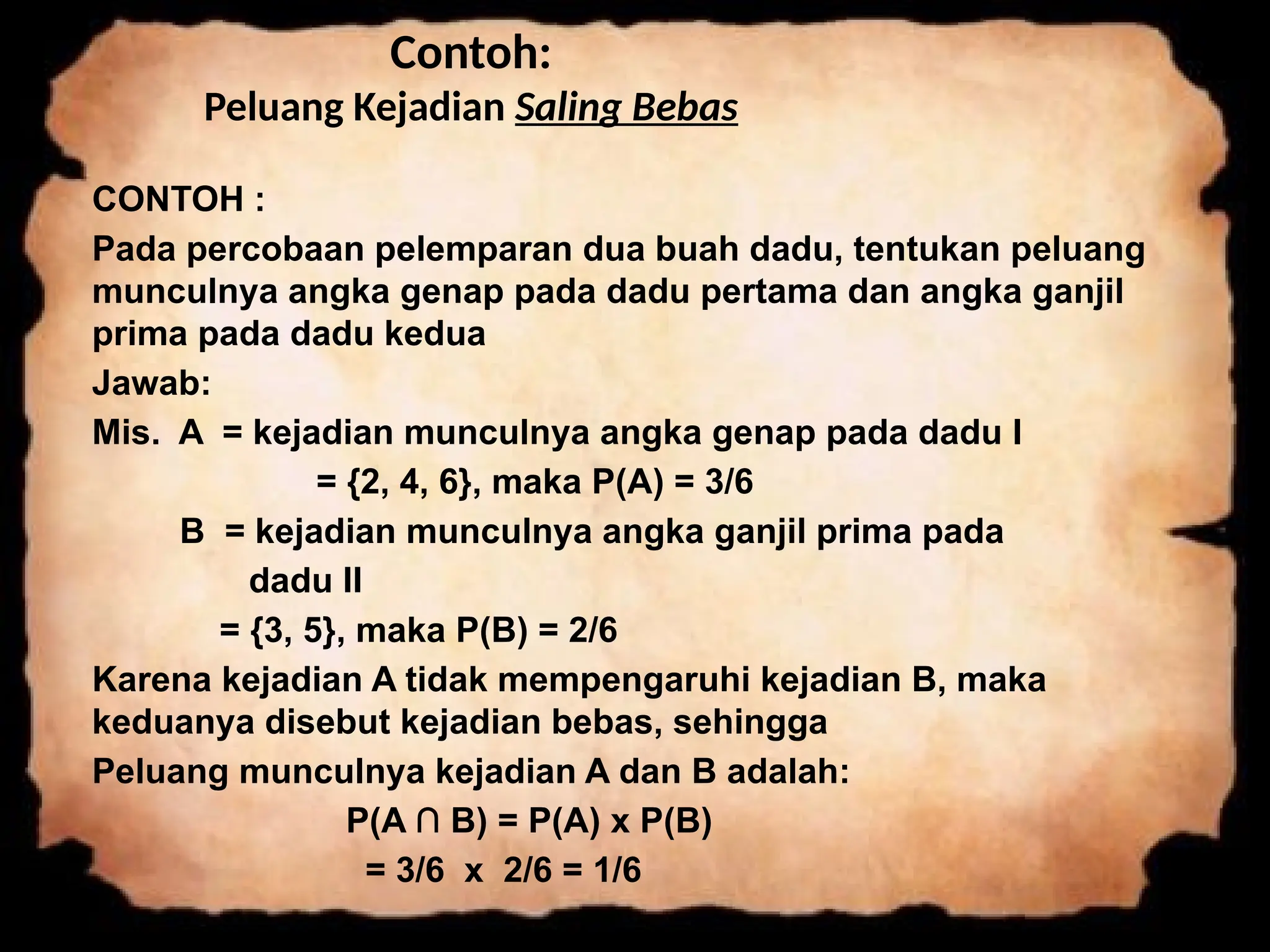 media pembelajaran matematika peluang kejadian majemuk | PPTX