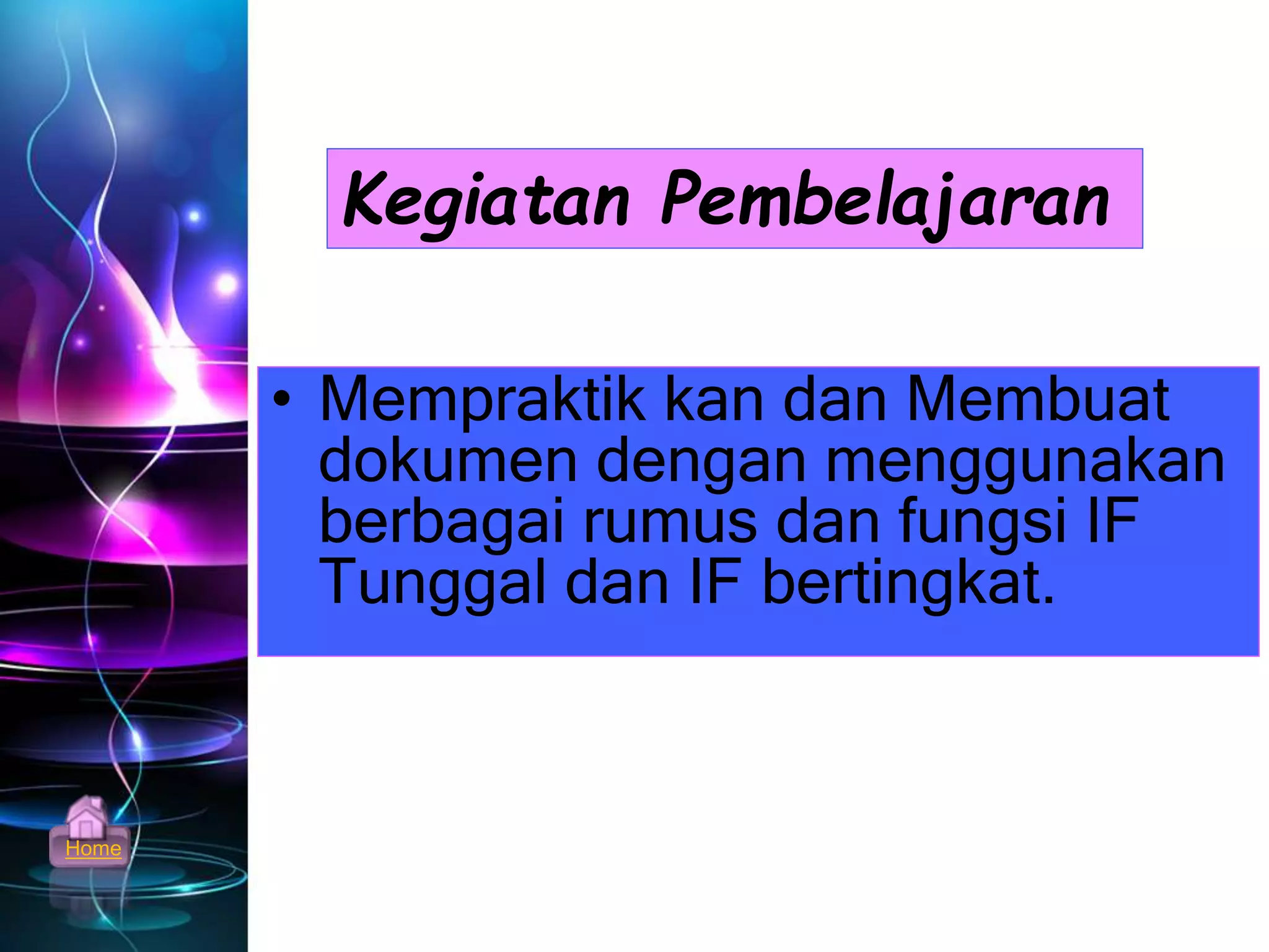 Ms.Excel Rumus Fungsi IF | PPTX