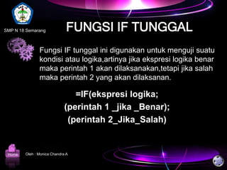 Ms.Excel Rumus Fungsi IF | PPTX