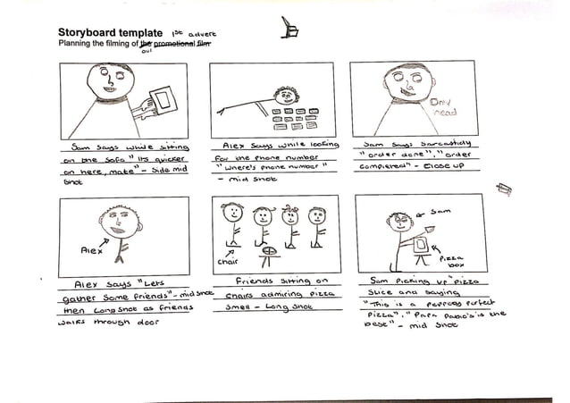 1st Advertisement Storyboard | PPT