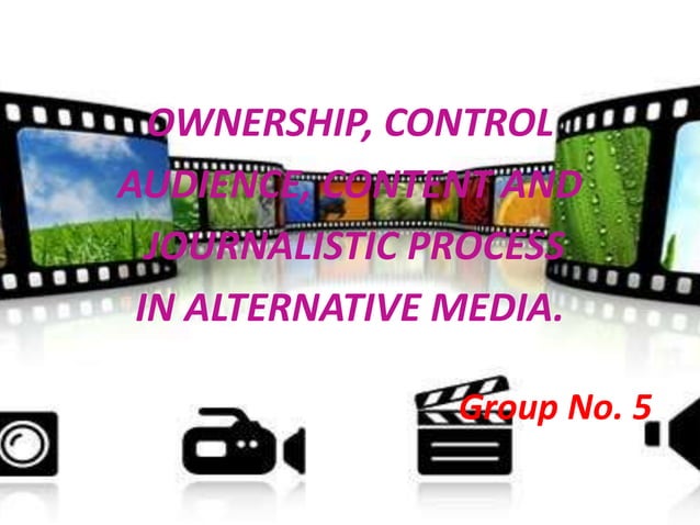 Alternative media and its required details. | PPT