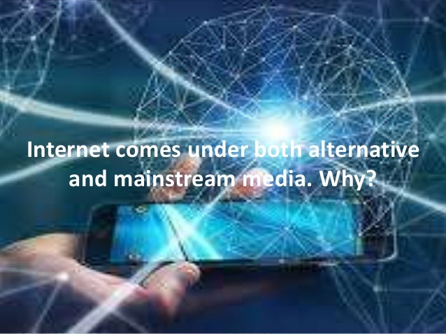 Alternative media and its required details.