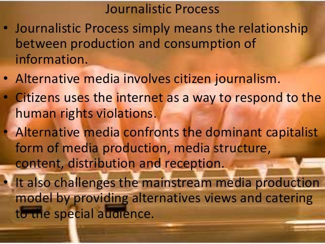 Alternative media and its required details.