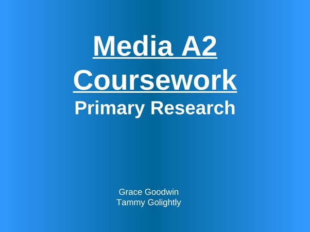 Media A2 Coursework | PPT | Genres