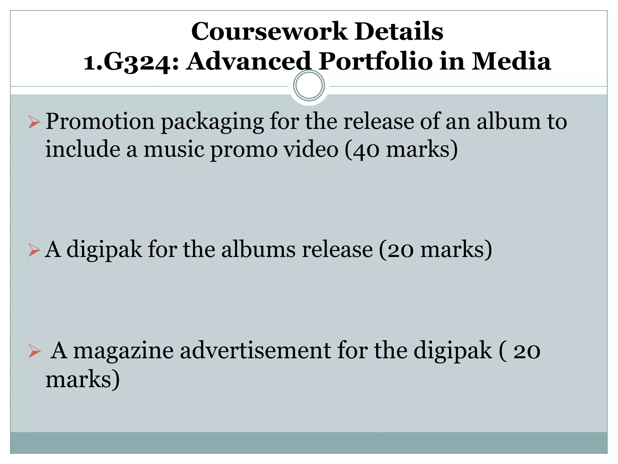 Media a2 course | PPT