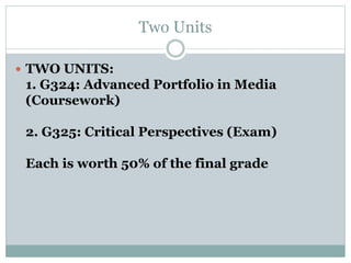 Media a2 course | PPTX