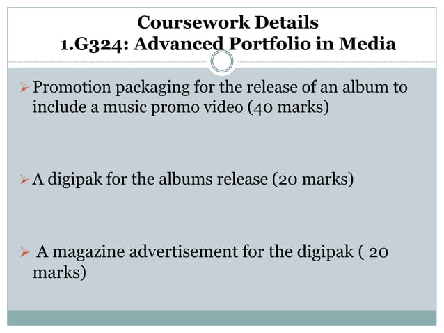 Media a2 course | PPTX