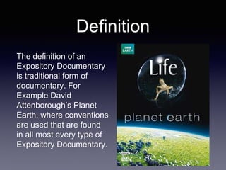 Media A2 research | PPTX | Documentary | Genres