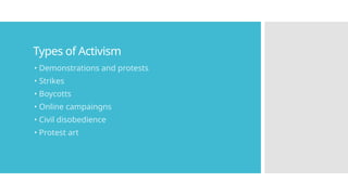 Ppt on media Activism .................. | PPT