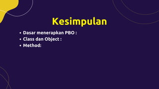 class method object | PPT