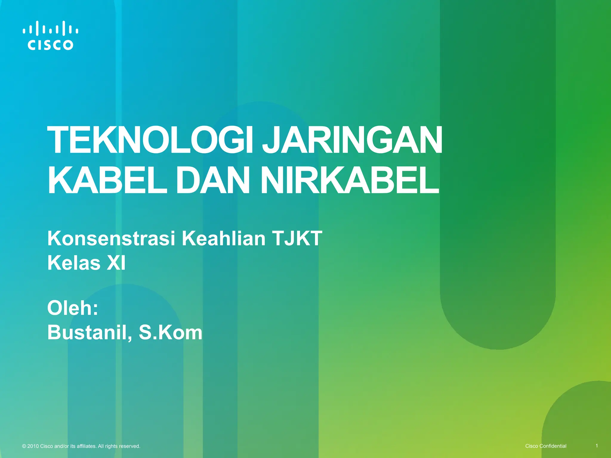 Media Ajar Teknologi Jaringan Kabel dan Nirkabel | PPTX