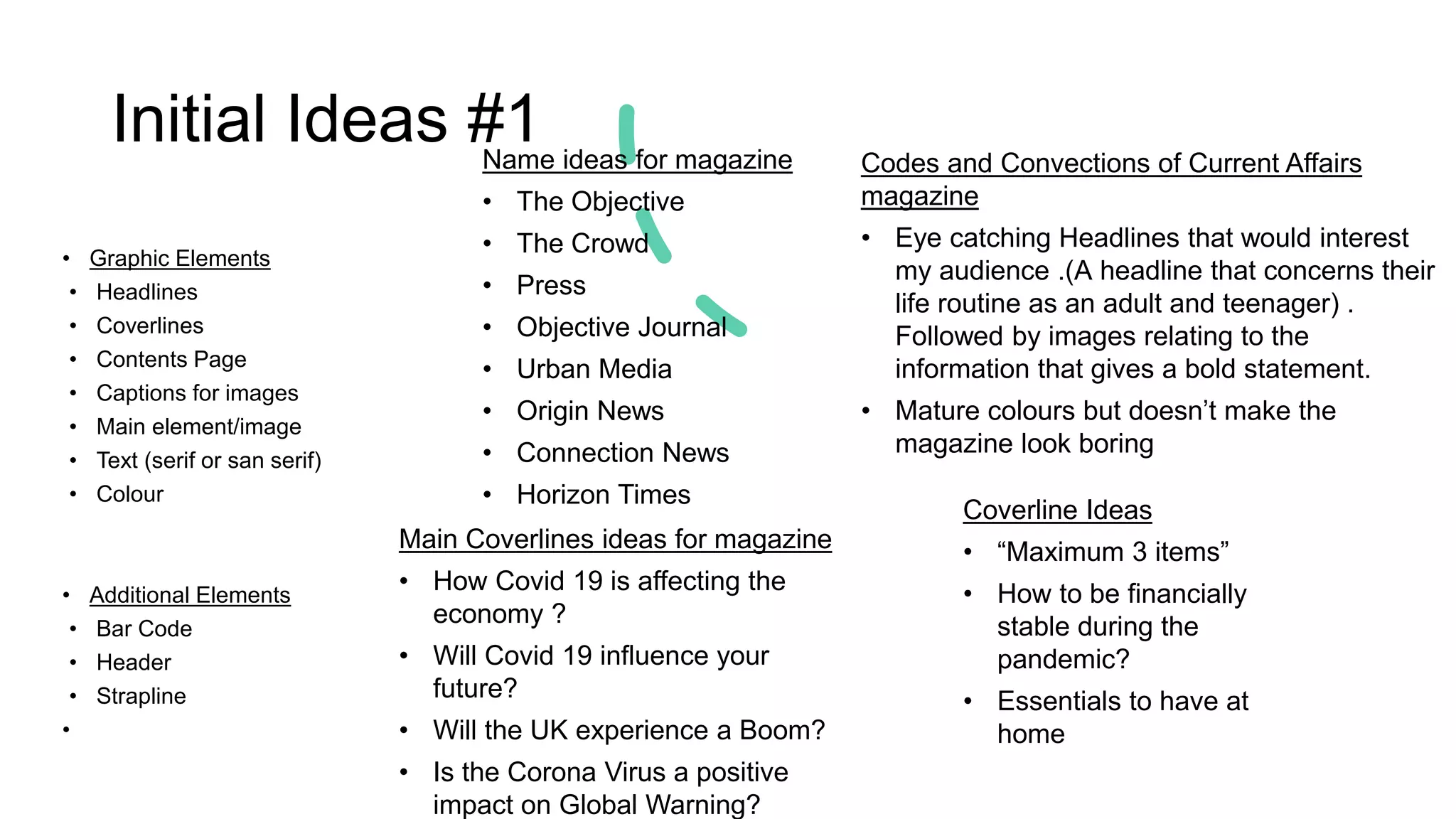 Media alevel magazine planning | PPT