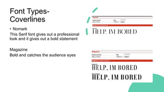 Media alevel magazine planning | PPT