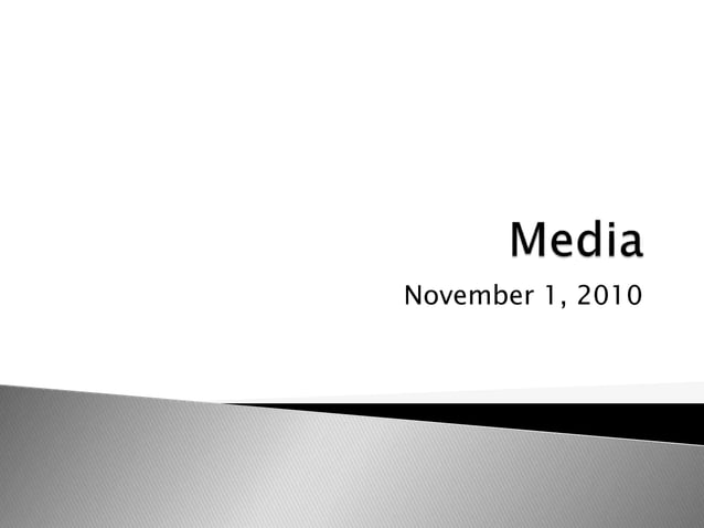 Media analysis | PPT