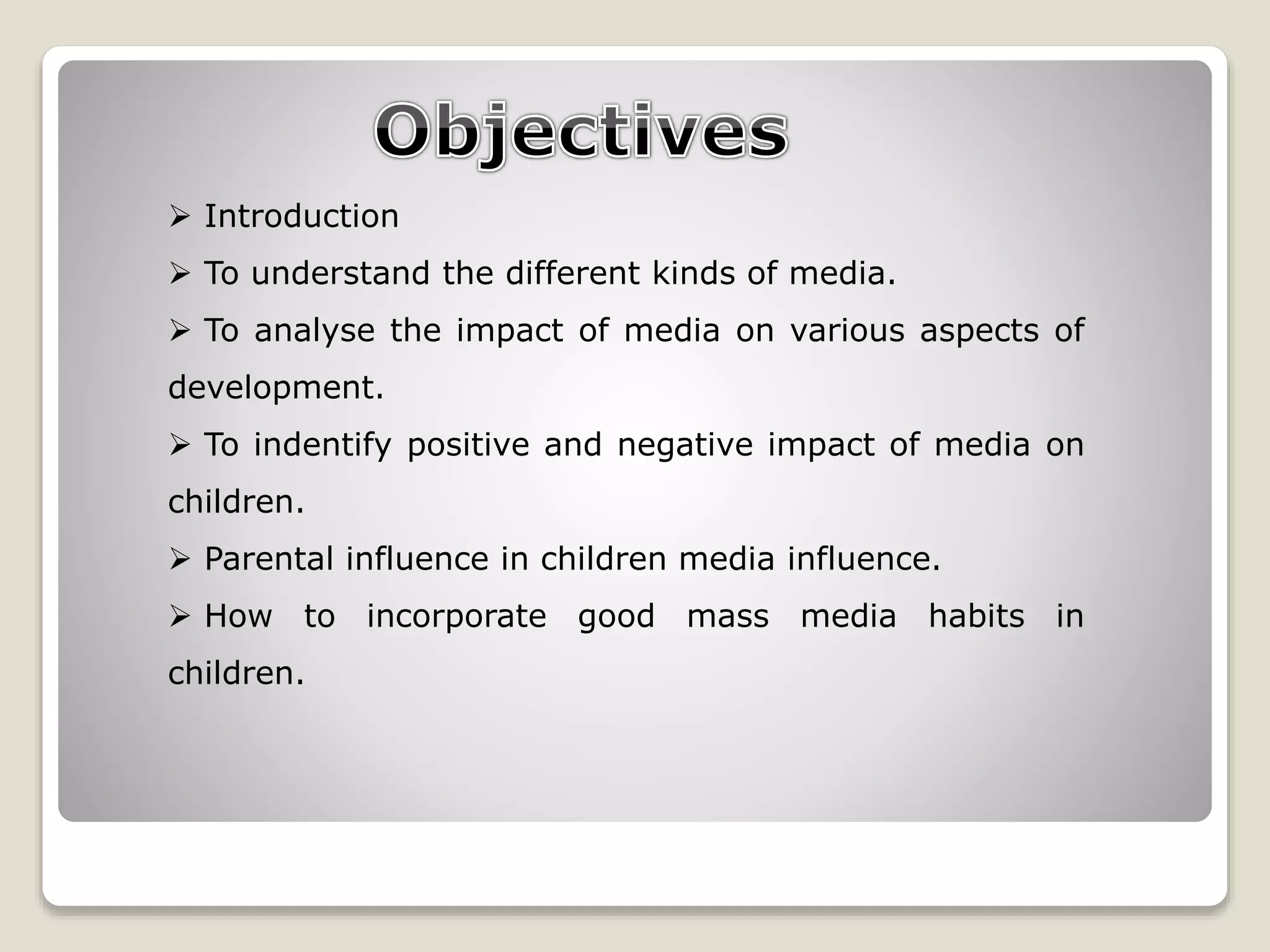 Media and children | PPSX