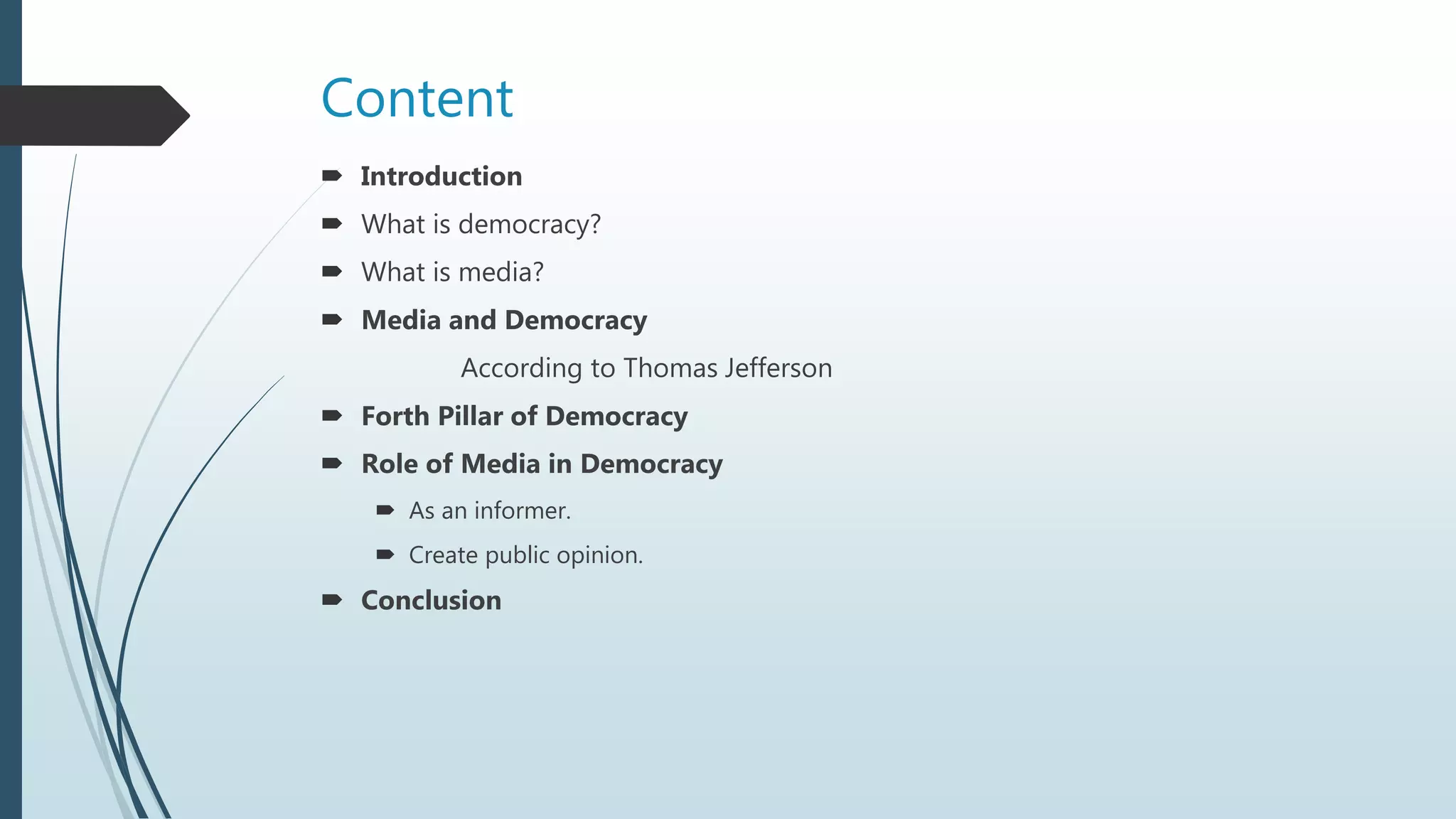 Media and democracy | PPTX