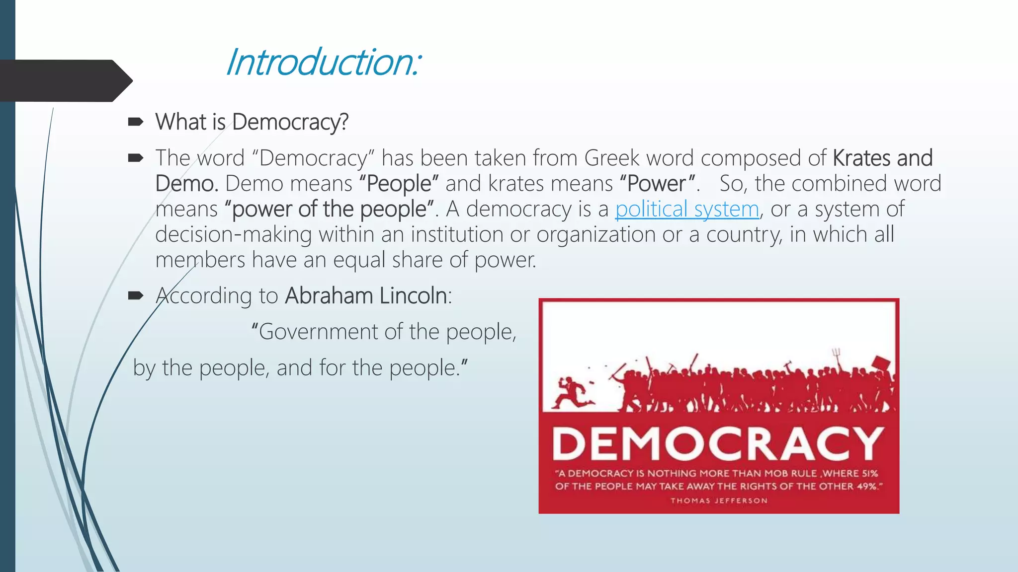 Media and democracy | PPTX