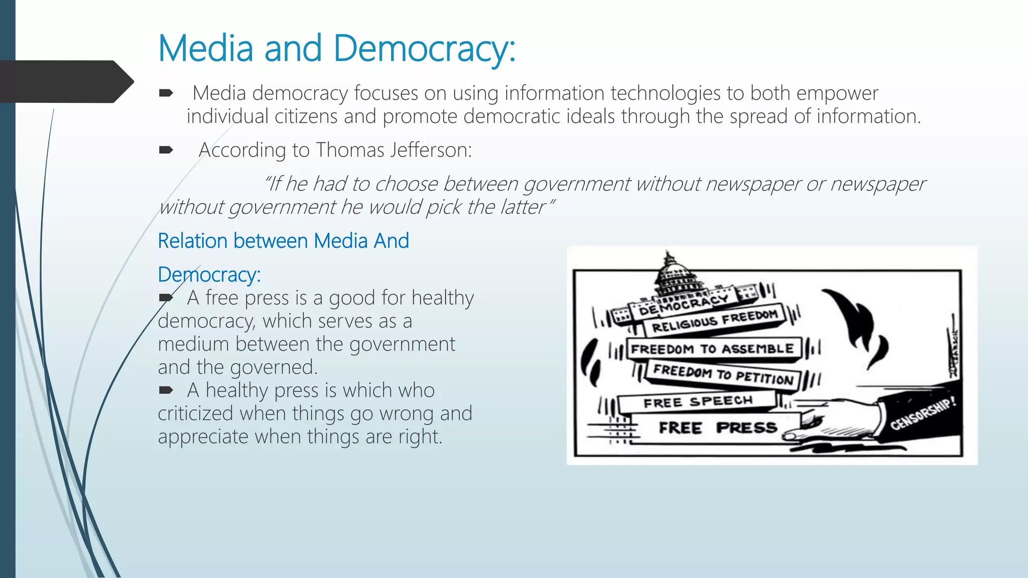 Media and democracy | PPTX